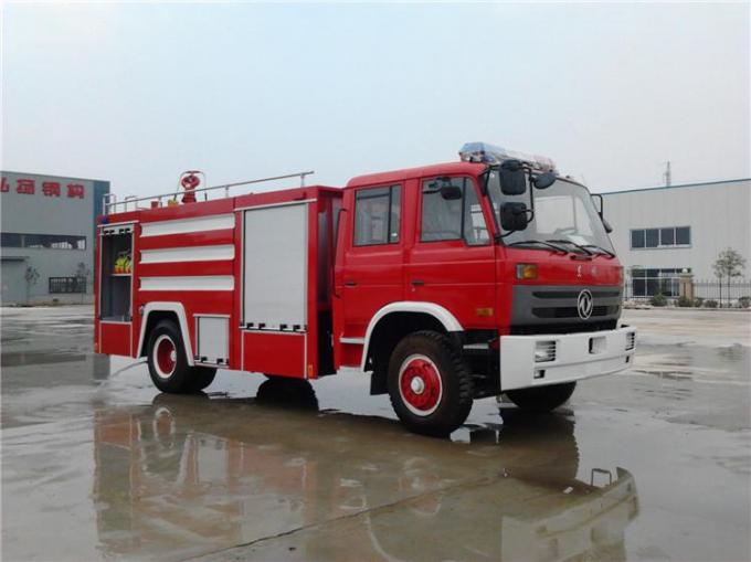 Rescue Fire Truck With Fire Engine 5500Liters Water , Fire Brigade Vehicle