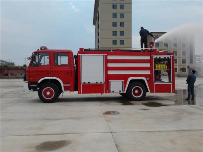 Rescue Fire Truck With Fire Engine 5500Liters Water , Fire Brigade Vehicle