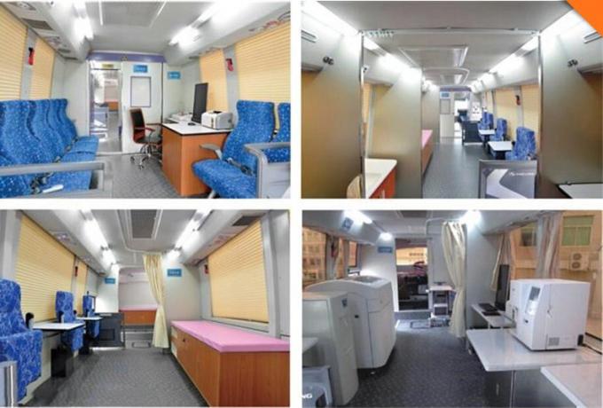 Kingrun Mobile Blood Donation Truck , Hospital Physical Examination Vehicle