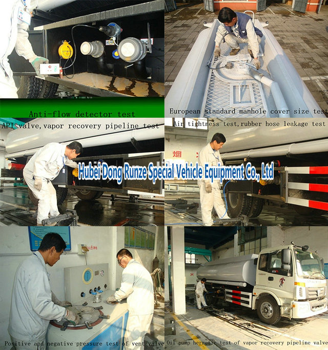 FAW 15000Liter Mobile Fueling Trucks / Fuel Tanker Truck With PTO Fuel Pump