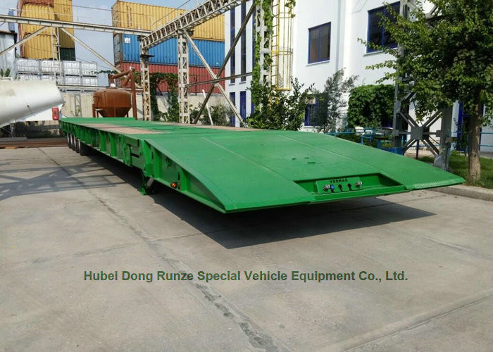 Folding Gooseneck Lowboy Trailer 100 Ton For Crane Excavator Tractor ...
