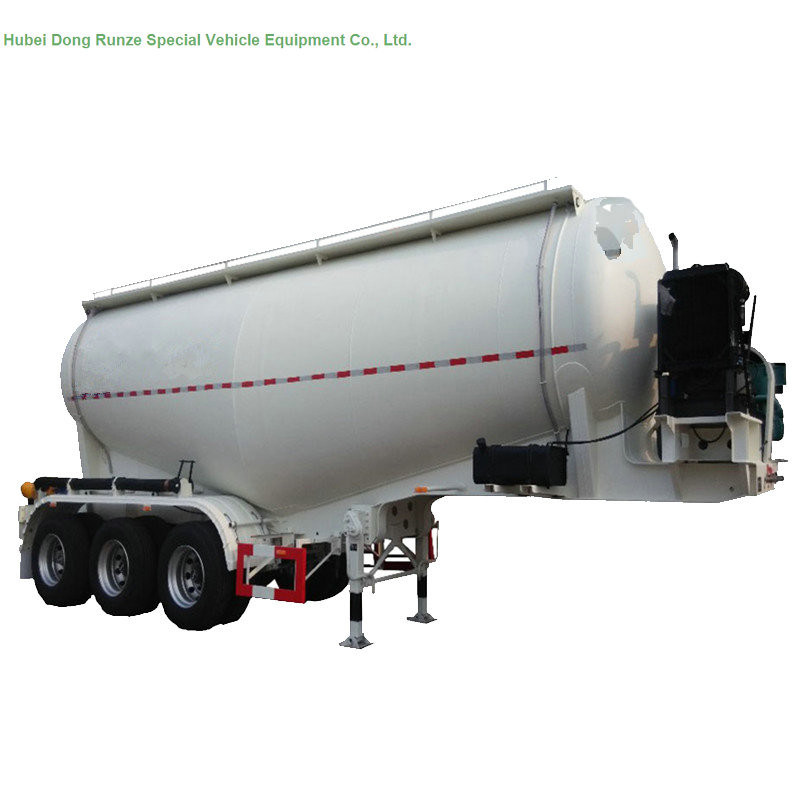 48-60cbm Tri Axle Tank Semi Trailer For Carry Bulk Cement With Carbon ...