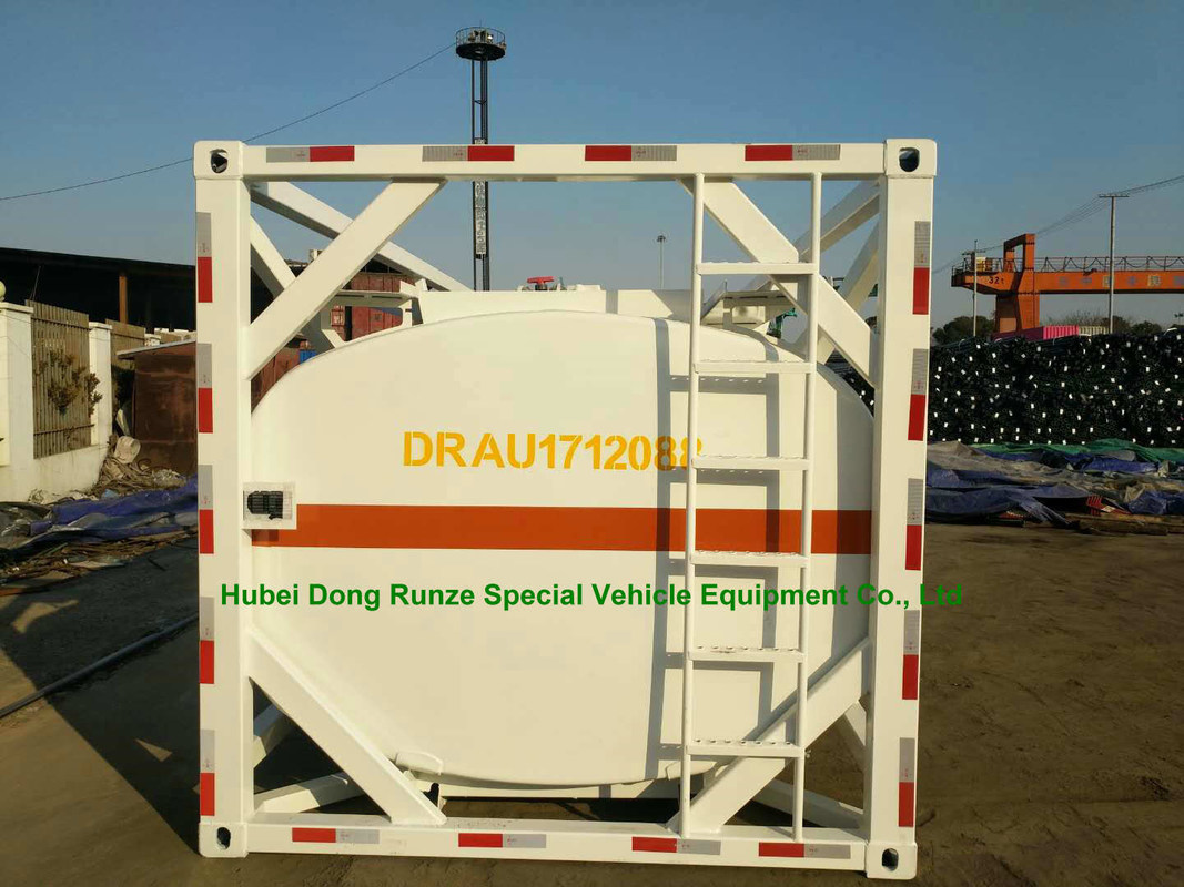 Chemical 20ft Tank Container For High Corrosive Hydrochloric Acid ...