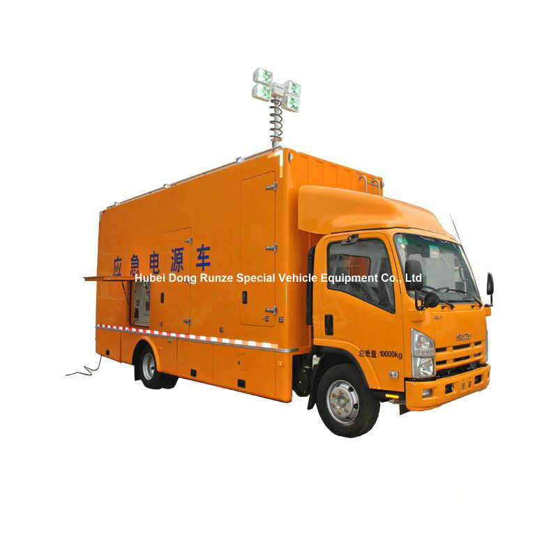 ISUZU Mobile Generator Truck For Emergency Power Supply 200kw 50hz 3 ...
