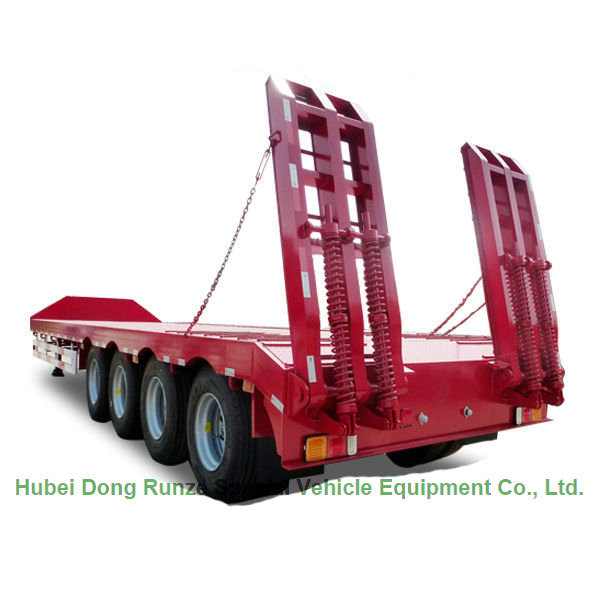 Gooseneck Transportion Heavy Duty Heavy Machine Lowbed Semi Trailer 40 ...