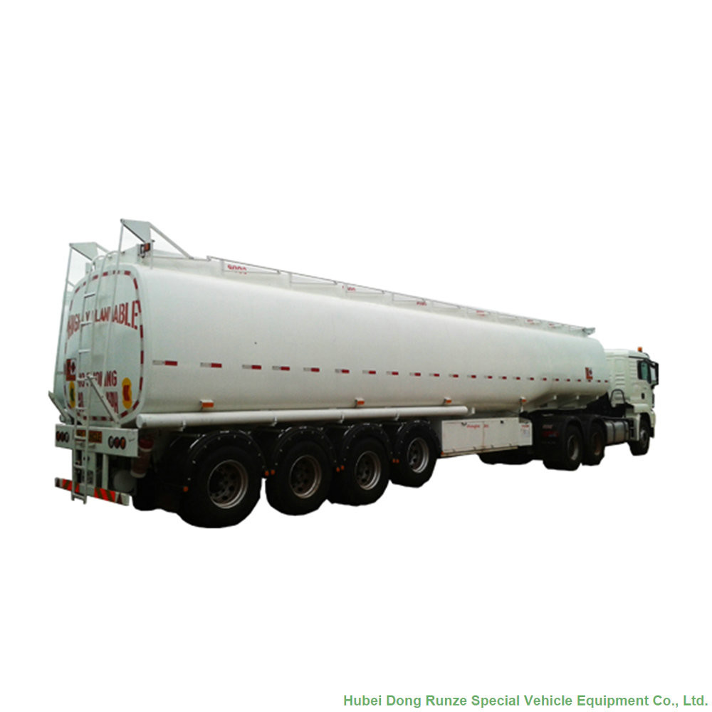 45m3 Aluminum Tank Semi Trailer Tri Axle For Diesel ,Oil , Petrol ...