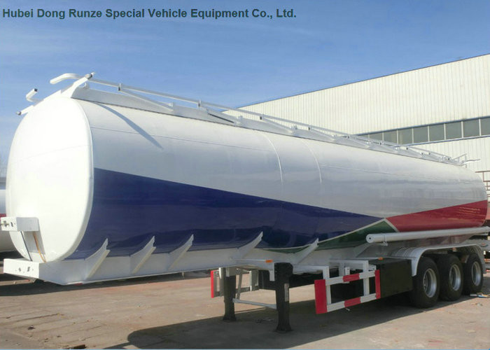 Liquid Flammable Petroleum Road Transport Tanker Trailer 3 Axles For ...