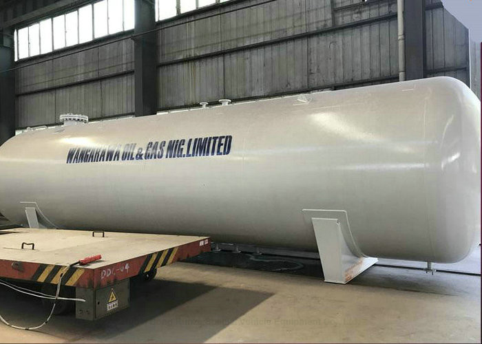 Industrial Steel 25T LPG Gas Tank 60m3 , Bullet Storage Tank ASME Standard