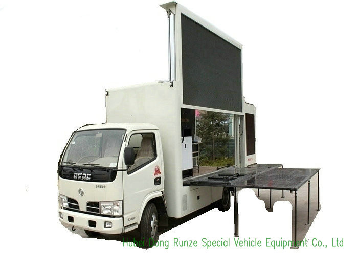 Moving LED Display Advertising Truck With Stage Lifting System For ...