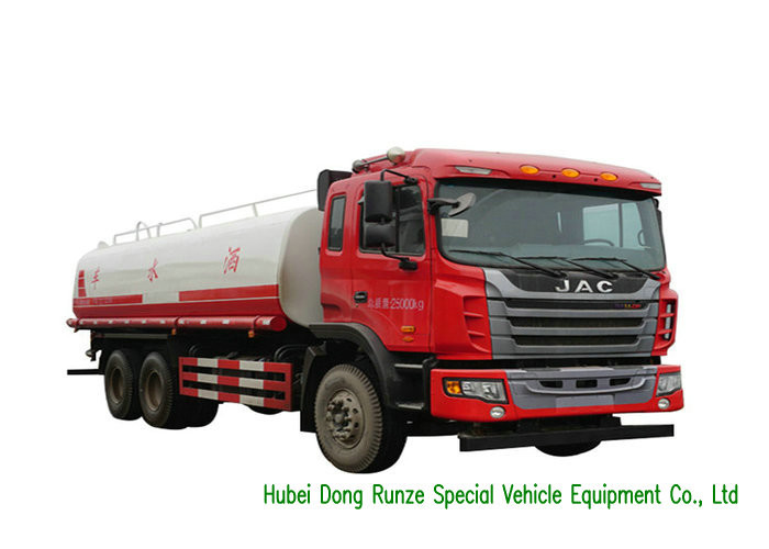 JAC 6x4 Water Liquid Tank Truck With PTO Water Pump 20000 - 25000Litres