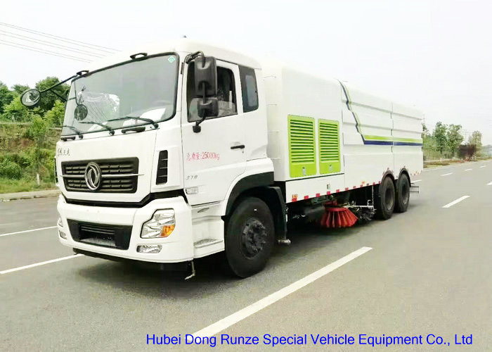 KL 6x4 LHD / RHD Road Sweeper Truck , Mechanical Street Sweeper for Washing