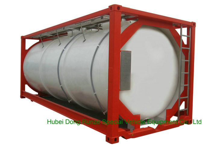 316 Stainless Steel 20 FT ISO Bulk Liquid Tank Container For Hazardous ...