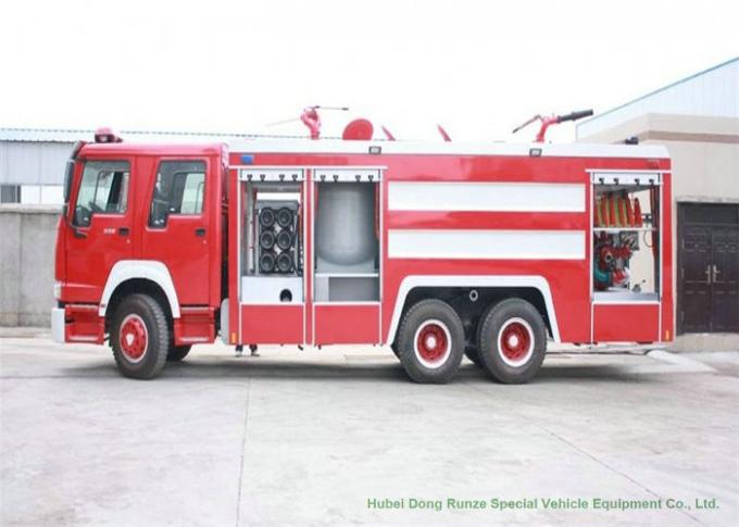 Howo Heavy Duty Rescue Fire Truck With Fire Fighting Equipments Diesel ...