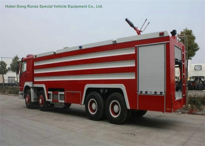 Multi Purpose HOWO 8x4 Fire Pumper Truck With Water Tank 24 Ton For ...