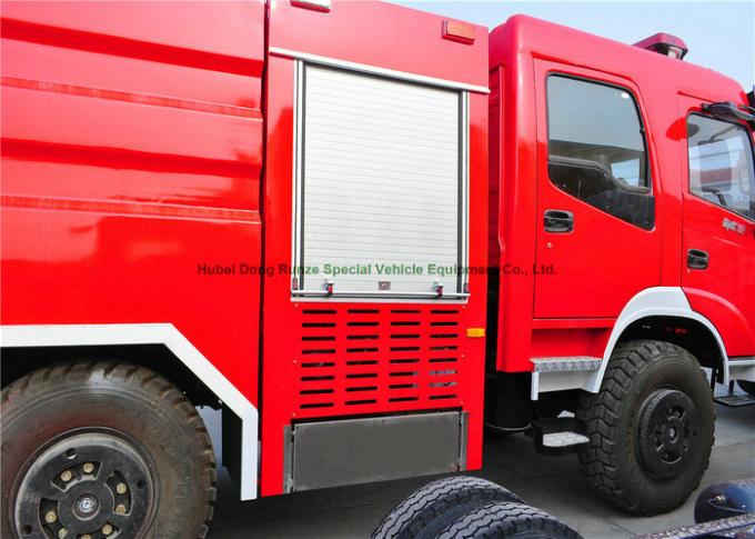 Dongfeng AWD 6x6 Off Road Fire Fighting Truck With Frame Structure Type