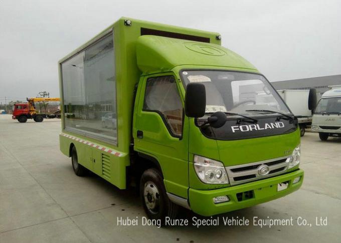 Mobile LED Display Truck With 3 Side Scrolling Light Box , LED ...