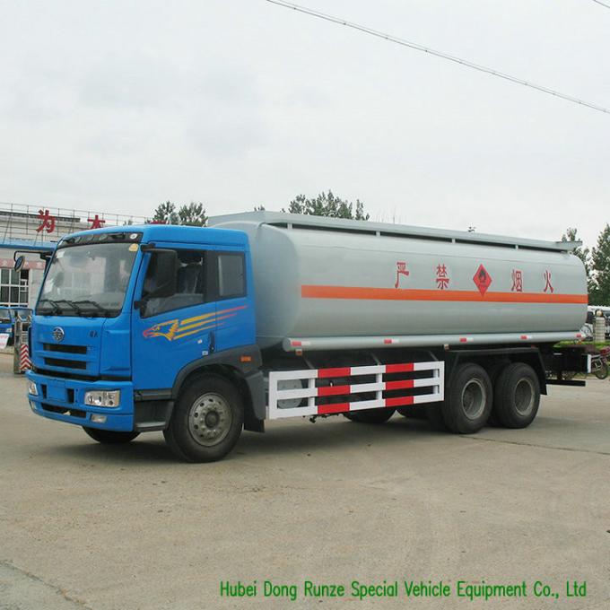 FAW 6x4 Diesel Oil Tanker Truck For Transportation With PTO Fuel Pump 19CBM