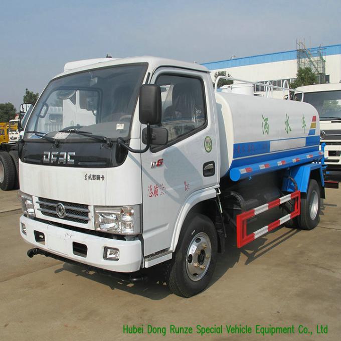Truck Mounted Stainless Steel Water Tank 6M3 With Water Pump Sprinkler ...