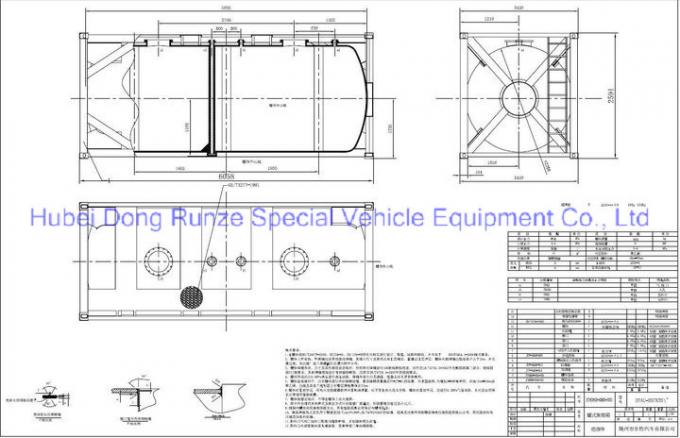 UN1789 Hydrochloric Acid ISO Tank Container , Chemical ISO Liquid ...