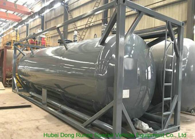 Hydrofluoric Acid Shipping ISO Tank Container 30FT / 40FT PE Lined Steel