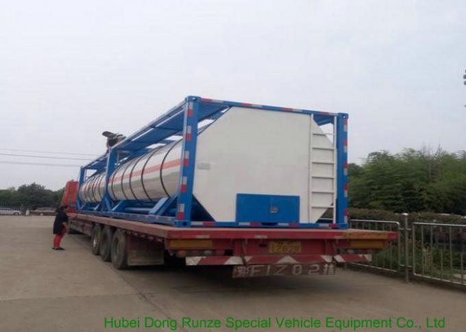 Heating Insulated 20FT Tank Container Stanless Steel For Polyether ...