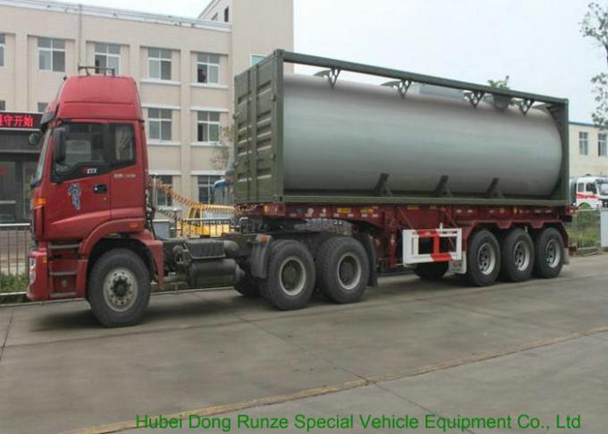 UN1789 Hydrochloric Acid ISO Tank Container , Chemical ISO Liquid ...
