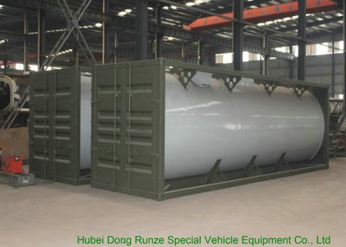 UN1789 Hydrochloric Acid ISO Tank Container , Chemical ISO Liquid ...