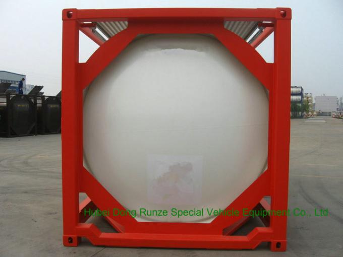 316 Stainless Steel 20 FT ISO Bulk Liquid Tank Container For Hazardous ...