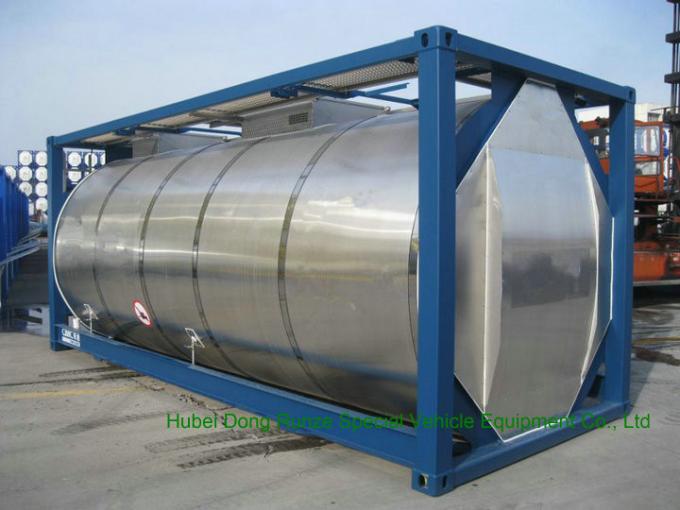 316 Stainless Steel ISO Tank Container 20 FT For Wine / Fruit Juices ...