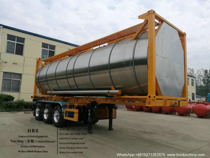 Heating Insulated 30FT Tank Container Stanless Steel For Liquid ...