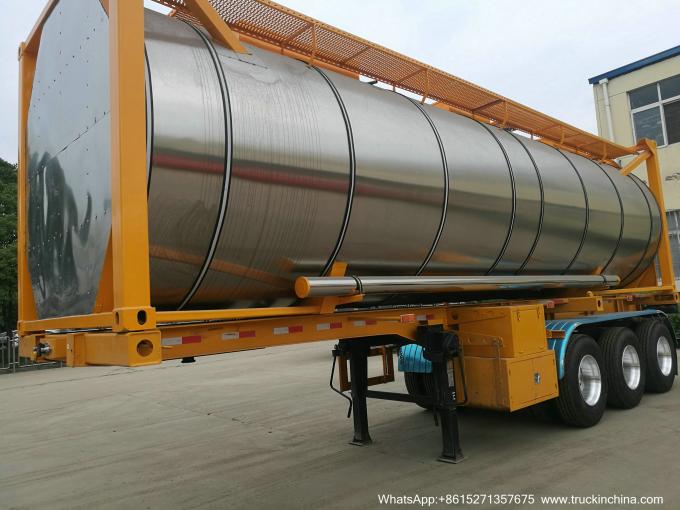 Heating Insulated 30FT Tank Container Stanless Steel For Liquid ...